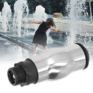 304 Stainless Steel Fountain Nozzle, Water Spray Head G1 Male Thread Frothy Foam Jet Fountain Nozzle for Garden Pond Lake Landscaping Use