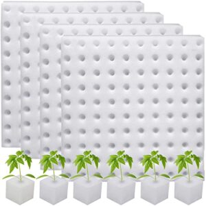 eshylala 400 pcs hydroponic sponge planting tool square seedling sponges greenhouse hydroponic sponge hydroponic vegetable planting sponge for small bud growth