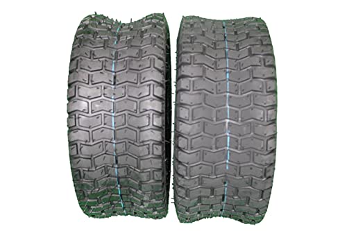 (Set of 2) 15x6.00-6 4 PLY TURF TIRES FOR LAWN & GARDEN ATW-001