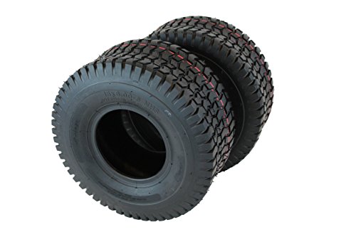 (Set of 2) 15x6.00-6 4 PLY TURF TIRES FOR LAWN & GARDEN ATW-001