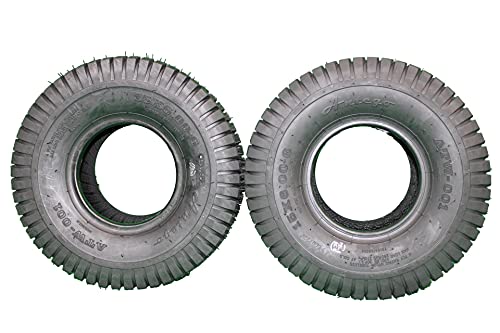 (Set of 2) 15x6.00-6 4 PLY TURF TIRES FOR LAWN & GARDEN ATW-001