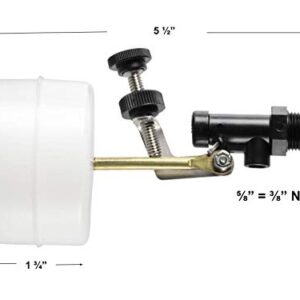 Float-Tec Letro Pentair T26 ABS Plastic Float Valve EZ Adjustment autofill Water Filler Leveler