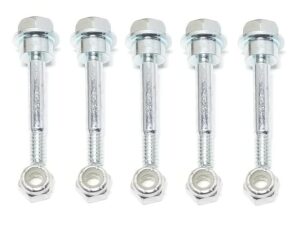 5 shoulder bolts (shear) and 5 locknuts compatible with craftsman poulan husqvarna bolt 179828 187494 188243 198636 192090 532179828 532187494 532188243 532198636 532192090 and locknut 73800400