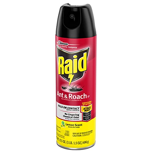 Raid Ant & Roach Killer Lemon Scent 1.09 Pound (Pack of 8)