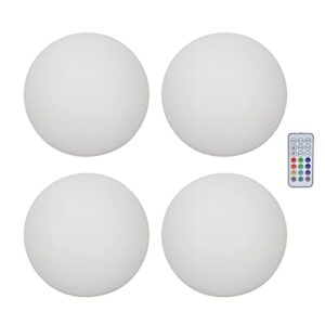 3.1in led ball, 4pcs floating pool lights, ip67 waterproof level, pool glow ball lights for pool beach garden patio decorative night light, pool party decorations pool balls for swimming pool poo