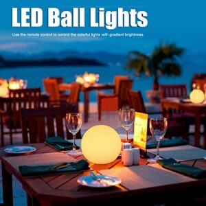 3.1In Led Ball, 4Pcs Floating Pool Lights, Ip67 Waterproof Level, Pool Glow Ball Lights for Pool Beach Garden Patio Decorative Night Light, Pool Party Decorations Pool Balls for Swimming Pool Poo