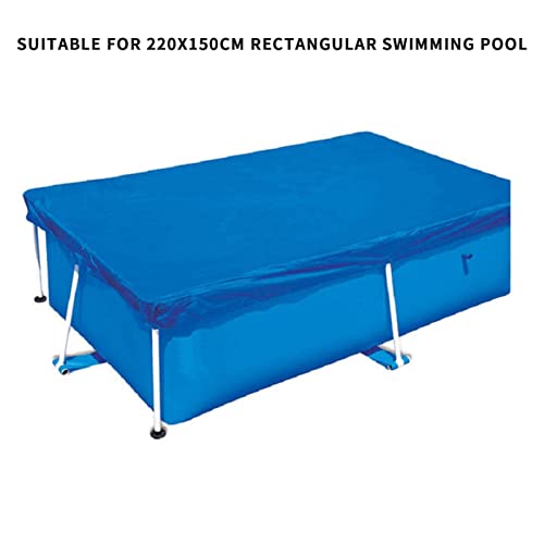 Swimming Pool Cover, Anti Dust Rainproof Pool Cover Rectangular Pool Cover for Garden Home (Color : 220x150CM)