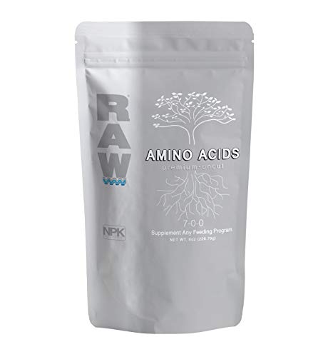 RAW - Amino Acids Plant Supplement is a chelator to Increase Uptake of Calcium ions Build Strong Cell Walls for Horticultural Purposes Indoor Outdoor use 8oz