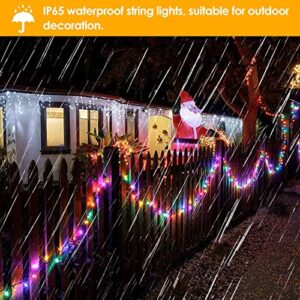 Solar String Lights 480 LED 171Ft 8 Modes Christmas Lights Outdoor, Waterproof Solar Powered Christmas Holiday Decorations Solar Twinkle Lights for Patio Garden Tree Fence Yard Party, Multi