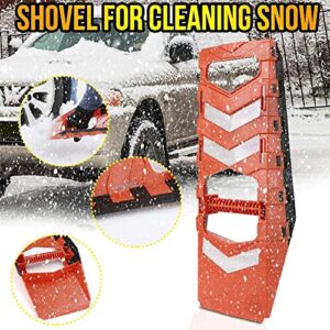 Dehydrator Snow Shovel 5-in-1 Car Compacts Snow Removal New Simple Winter Snow Shoveling On ICY Road Tool Snow Rake for Car, Camping, Garden