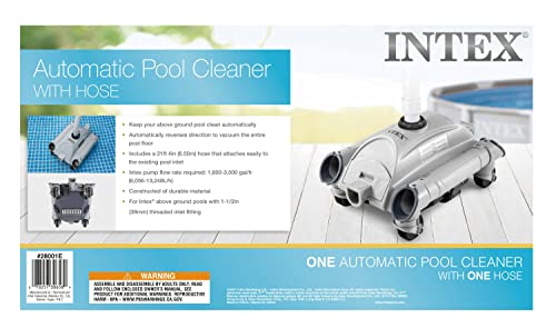 Intex Recreation Corp 28001E Intex Auto Pool Cleaner, 1 Pack, Grey