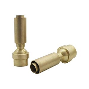 lrjskwzc garden sprinkler air-blended sprinklers garden landscape fountain 3/4″ 1″ 1.5″ 2″ brass adjustable air bubbling water column fountain nozzles (color : 2 inch)