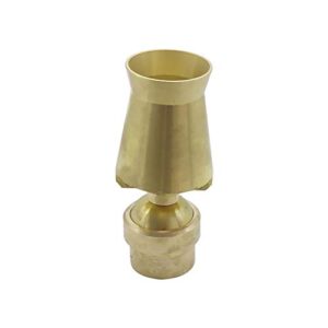 lrjskwzc garden sprinkler 3/4″ 1″ 1.5″ 2″ air-blended bubbling fountain garden landscape ornamental nozzle 1 pc brass ice tower cedar fountain nozzles (color : 2 inch)