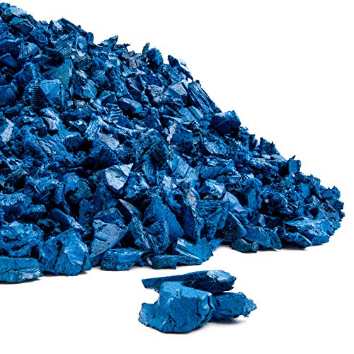 Playsafer Rubber Mulch Nuggets Protective Flooring for Playgrounds, Swing-Sets, Play Areas, and Landscaping (40 LBS - 1.55 CU. FT., Blue)