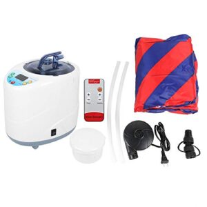 garden supplies 2l sauna steamer machine with folding inflatable home sauna box red blue stripe for home spa(rvsky)