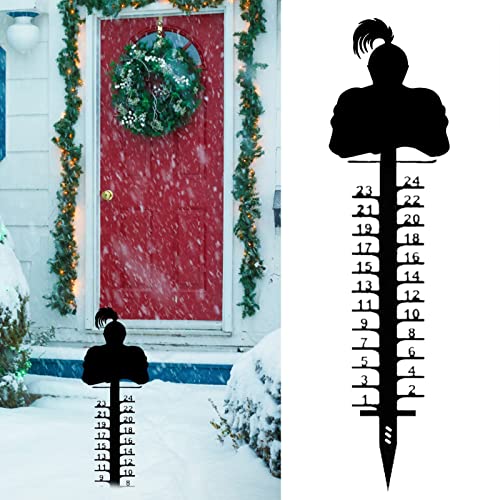 CANAFA Snowflake Snow Measuring Instrument Snowmobile Snow Measuring Instrument Metal Snow Measuring Ruler Outdoor Garden Ornaments Rigid Table Saw Parts R4510 (Black, One Size)