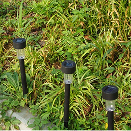 NEWOTE 10pcs Blue LED Outdoor Plastics Garden Solar Powered Landscape Light Lamp