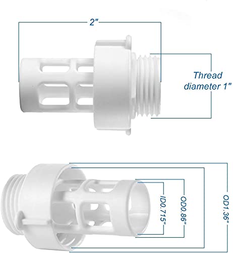 ChangTa 2P Pool Drain Hose Adapter Replacement Parts for Intex Round Swimming Pool 10184