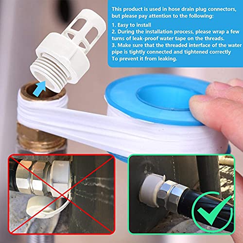 ChangTa 2P Pool Drain Hose Adapter Replacement Parts for Intex Round Swimming Pool 10184