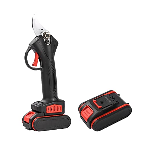 Cordless Electric Pruning Shears, Tree Branch Pruner with 2 PCS Rechargeable 2 Ah Lithium Battery - 30mm (1.2inch) Cutting Diameter