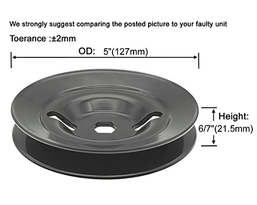 q&p Spindle Pulley Replaces M155979 OD: 5" (127mm)