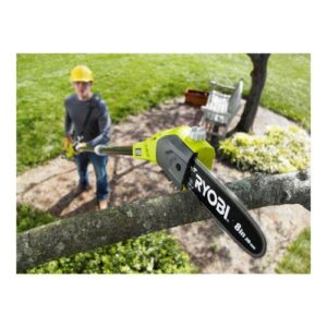 Ryobi ZRP4361 One+ 18-Volt 9.5 ft. Cordless Electric Pole Saw Kit - P105 (Upgraded from P102 ) Battery & P118 Charger (Renewed)