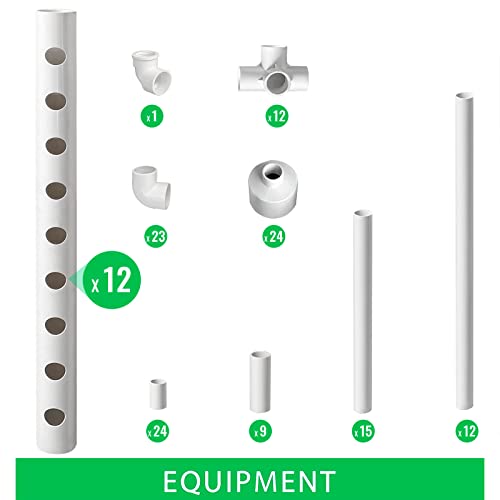 Ryan Hydroponic Grow Kit 3 Layers 108 Holes Plant Sites,Hydroponic Planting Equipment, Hydroponics Growing System, Vegetable Tool Grow Kit Includes Water Tube, Timer