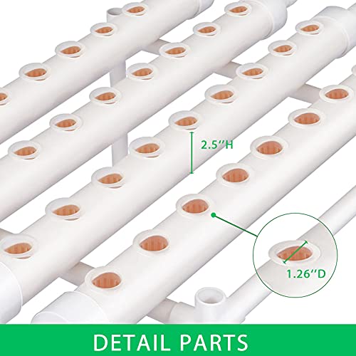 Ryan Hydroponic Grow Kit 3 Layers 108 Holes Plant Sites,Hydroponic Planting Equipment, Hydroponics Growing System, Vegetable Tool Grow Kit Includes Water Tube, Timer