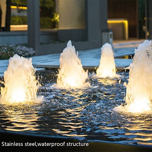 TWXG LED Underwater Lights 360° Adjustable Angle 24V Pond Light IP68 Waterproof Stainless Steel Pool Light Submersible Lights Outdoor, Garden, Pool, Fountain (Color : RGB)