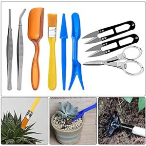 Snow Shovels for Snow Removal - Shovel Trimming Tools Succulent 12-Piece Mini Soils Seedling Scissors Set Gardening Transplanter Brush of Potted Patio & Garden