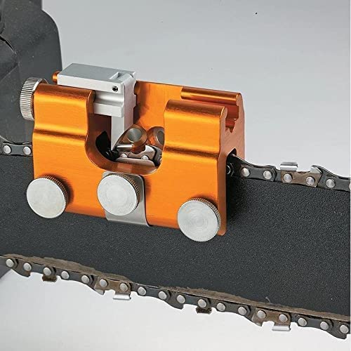 Chainsaw Chain Sharpening Jig - Chainsaw Sharpener Kit, Deluxe Chainsaw Sharpening, Suitable for All Kinds of Chain Saws and Electric Saws, for Lumberjack & Garden Worker