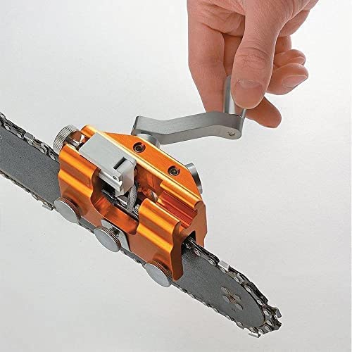 Chainsaw Chain Sharpening Jig - Chainsaw Sharpener Kit, Deluxe Chainsaw Sharpening, Suitable for All Kinds of Chain Saws and Electric Saws, for Lumberjack & Garden Worker