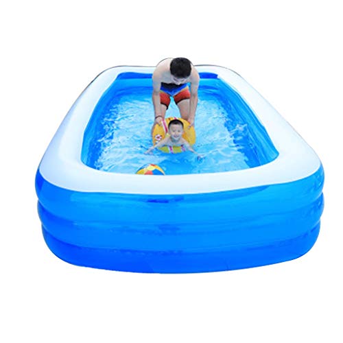 TOE Inflatable Family Swimming Pools 3-Floor Lounge Pool for Kiddie Kids Adults Infant Toddlers Easy Set Swimming Pool for Garden Backyard Outdoor Summer Water Party