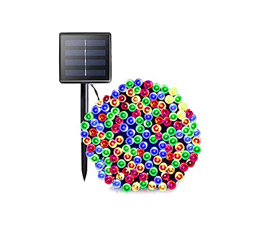 DOTOMP Solar Christmas String Lights, 72ft 200 LED 8 Modes Solar Powered Outdoor String Light Lighting Waterproof Fairy Lights for Xmas Tree Garden Homes Wedding Lawn Party Decor