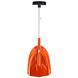 plplaaoo snow shovel,aluminum alloy detachable telescopic emergency snow shovel,multifunctional car snow shovel winter snow ice shovel,for car emergency snow removal,garden,beach