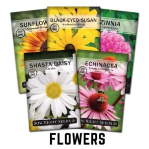 Sow Right Seeds - Complete Garden Seed Collection for Planting - 40 Non-GMO Heirloom Vegetable, Herb and Flower Varieties. Every Seed You Need to Plant and Grow a Bountiful Home Garden - Great Gift