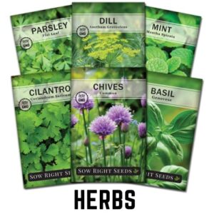 Sow Right Seeds - Complete Garden Seed Collection for Planting - 40 Non-GMO Heirloom Vegetable, Herb and Flower Varieties. Every Seed You Need to Plant and Grow a Bountiful Home Garden - Great Gift