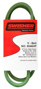 swisher 6046hp high power v-belt for mower, 47-inch