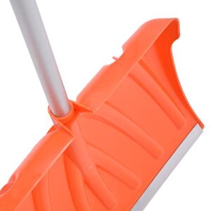 plplaaoo Snow Shovel,Detachable Emergency Snow Shovel for Car,Large Capacity D Shaped Handle Aluminum Alloy Plastic Material Compact Portable Snow Shovel,for Car, Snowmobiles,Garden,Beach