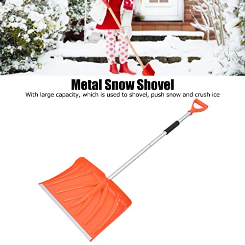 plplaaoo Snow Shovel,Detachable Emergency Snow Shovel for Car,Large Capacity D Shaped Handle Aluminum Alloy Plastic Material Compact Portable Snow Shovel,for Car, Snowmobiles,Garden,Beach