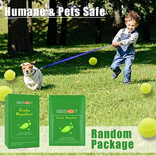 8 Pack Snake Repellent for Outdoors Pet Safe, Green Snake Repellent for Yard Powerful for Repelling Snakes and Other Pests, Snake Away Repellent for Outdoors Indoors Lawn Garden Camping Fishing