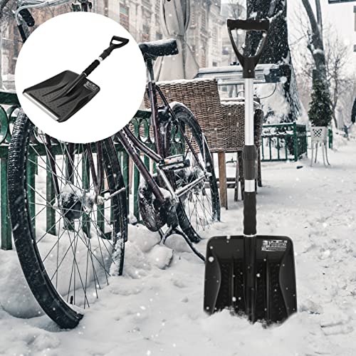 Happyyami Hand Tools Small Multitool Snow Shovel Sand Mud Remover: Car Trunk Vehicle Shovel Retractable Tool for Outdoor Camping Garden Construction Supplies Black Hand Tools Small Multitool