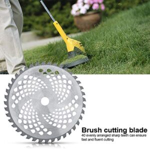 40 Teeth Brush Cutter Trimmer Weed Eater Blades Sharp Hard Steel Grass Garden Lawn 1 Inch Hole