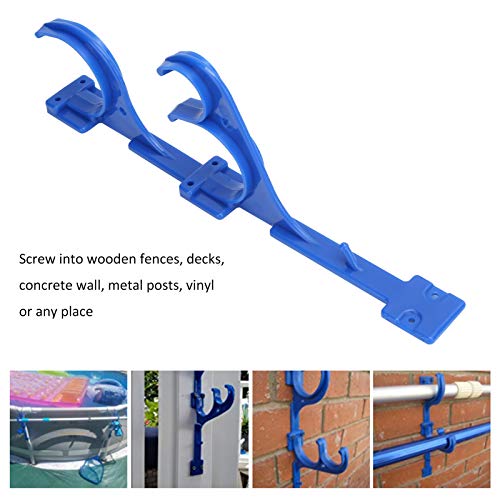 ZPSHYD Pool Pole Hanger, Plastic Pool Hanger Hook for Pool Telescoping Pole Vacuum Hose Leaf Skimmer Garden Tools