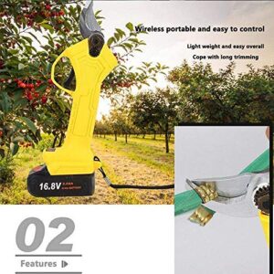 Professional Electric Pruning Shears Rechargeable Electric Pruning Scissors Pruning Shears Garden Pruner Secateur Branch Cutting Tool (21V) Every Family