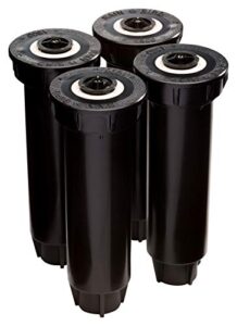 rain bird 1804ap4pk professional pop-up sprinkler, adjustable 0° – 360° pattern, 8′ – 15′ spray distance, 4″ pop-up height, 4-pack, black