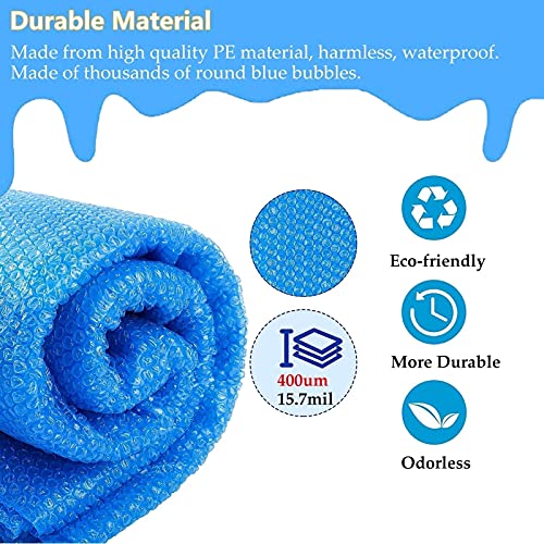 Ø 10ft/12ft/15ft/18ft Round Swimming Pool Cover, Outdoor Villa Garden Summer Waves Pool Solar Protector Blanket, Dustproof & Rainproof (Size : Ø 18ft/5.5m)