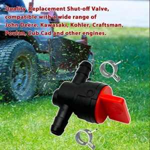 1/4" Inline Fuel Cut Off Valve Shut Off Valve Straight Gas Valve with Clamps