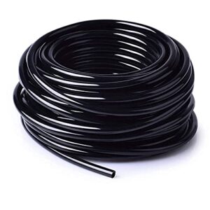 MIXC 50PCS Drip Emitters Sprayer and 50ft 1/4 inch Irrigation Hose, 50ft Roll Tubing Drip, 360 Degree Dripper Perfect for Irrigation System Watering Kits for Garden Patio Lawn Flower Bed