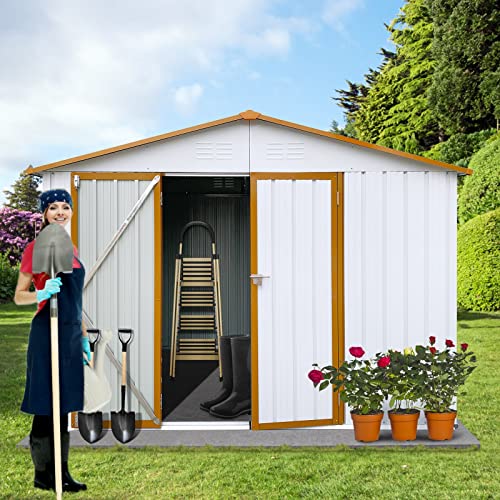 Morhome 6x8 FT Sheds & Outdoor Storage,Outdoor Storage Shed, Outdoor Shed Garden Shed Tool Shed with Lockable Door for Garden Backyard Patio